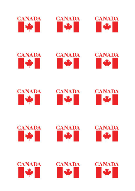 Canada Day Edible Image -Em501 - Christines Molds