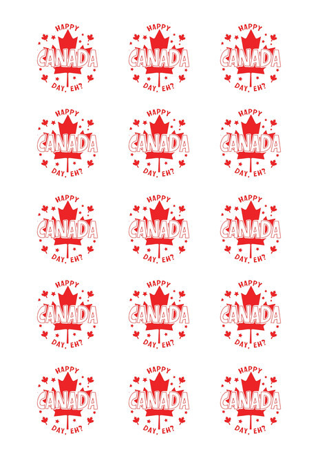 Canada Day Edible Image -Em502 - Christines Molds