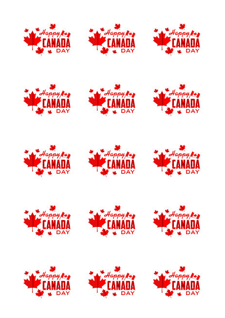 Canada Day Edible Image -Em503 - Christines Molds