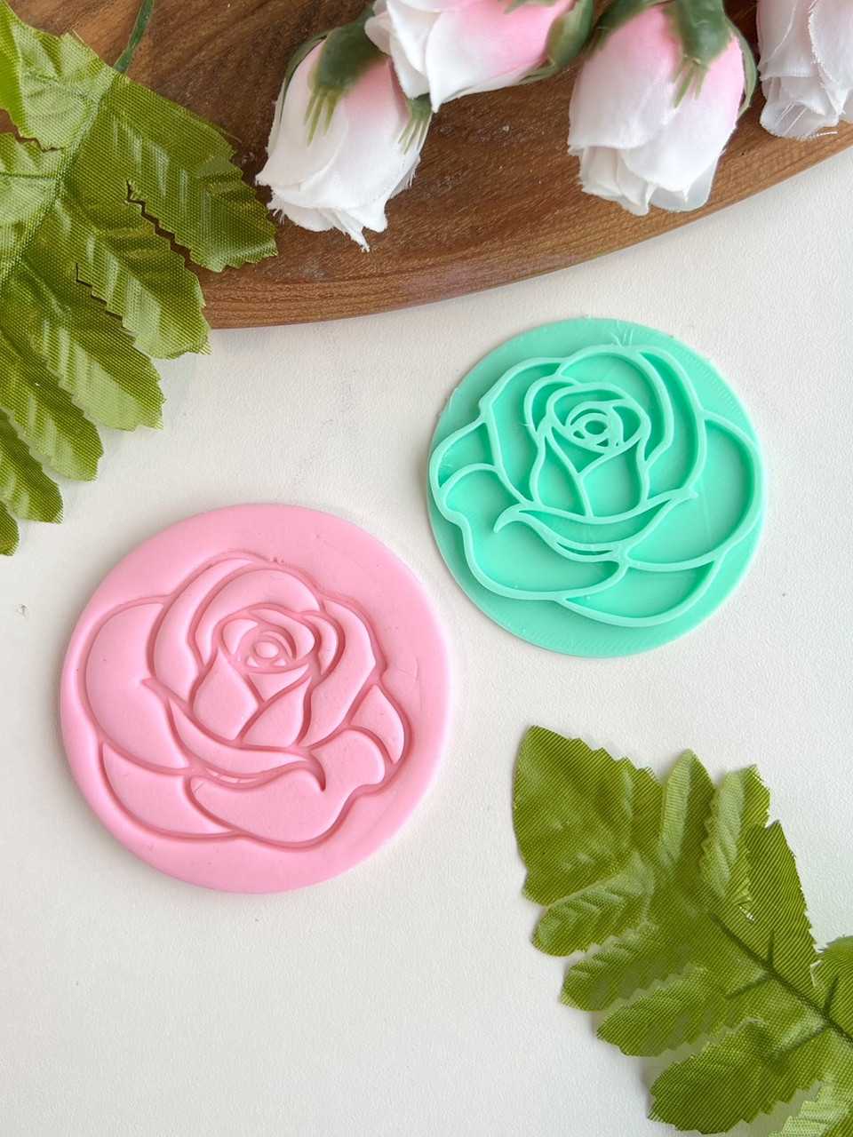 Rose flower embosser - Christines Molds