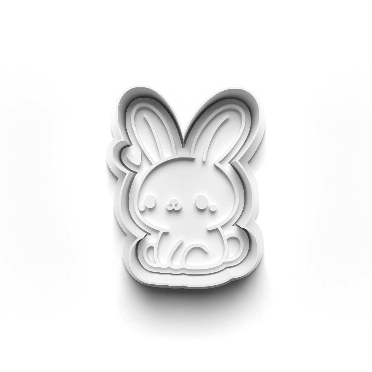 Bunny Easter stamp and cookie cutter - Christines Molds