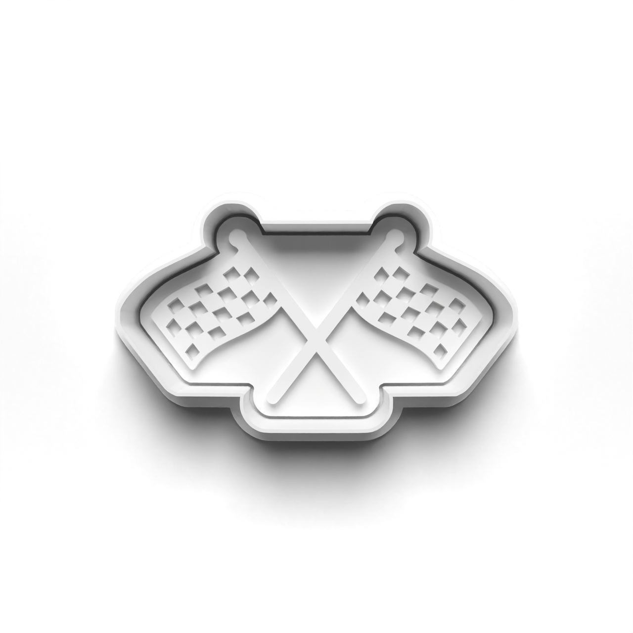 Racing Flag stamp and cookie cutter - Christines Molds