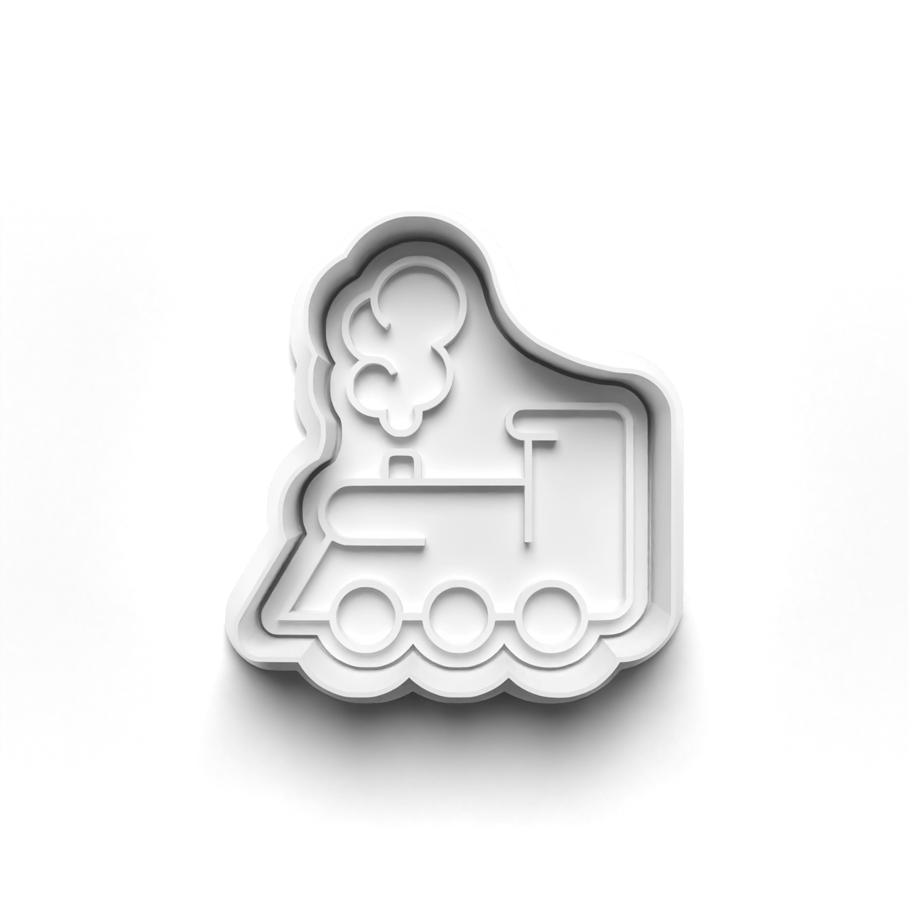 Train stamp and cookie cutter cc300 - Christines Molds