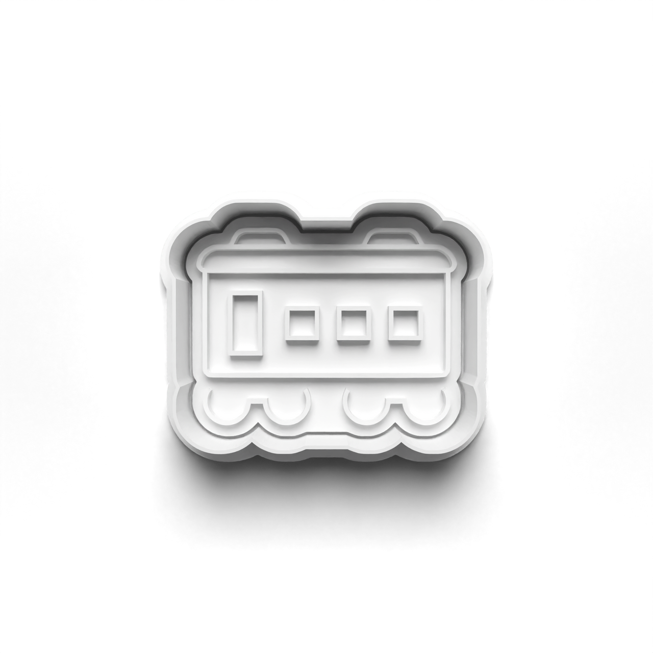 Train stamp and cookie cutter cc301 - Christines Molds