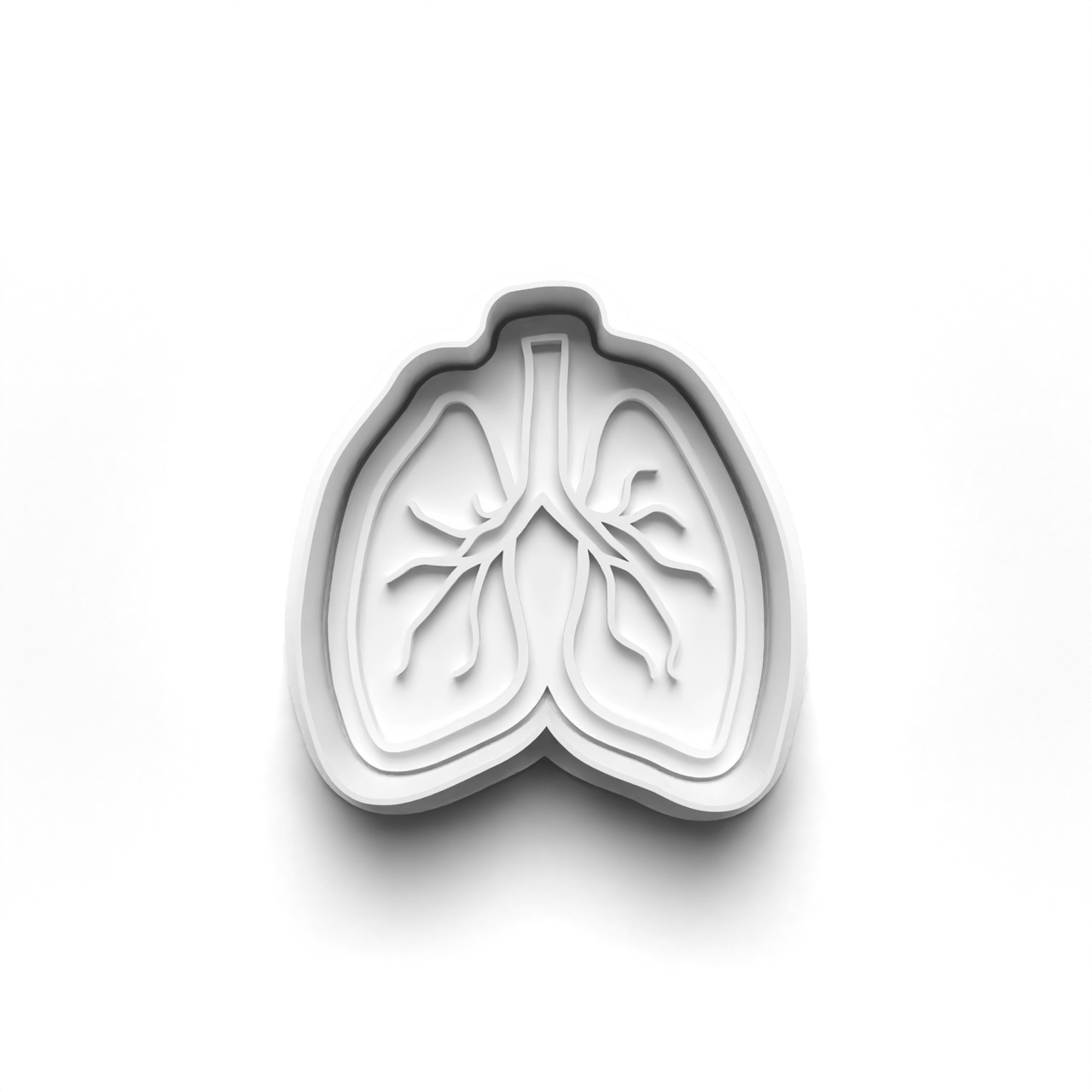 Human Lungs stamp and cookie cutter cc361 - Christines Molds