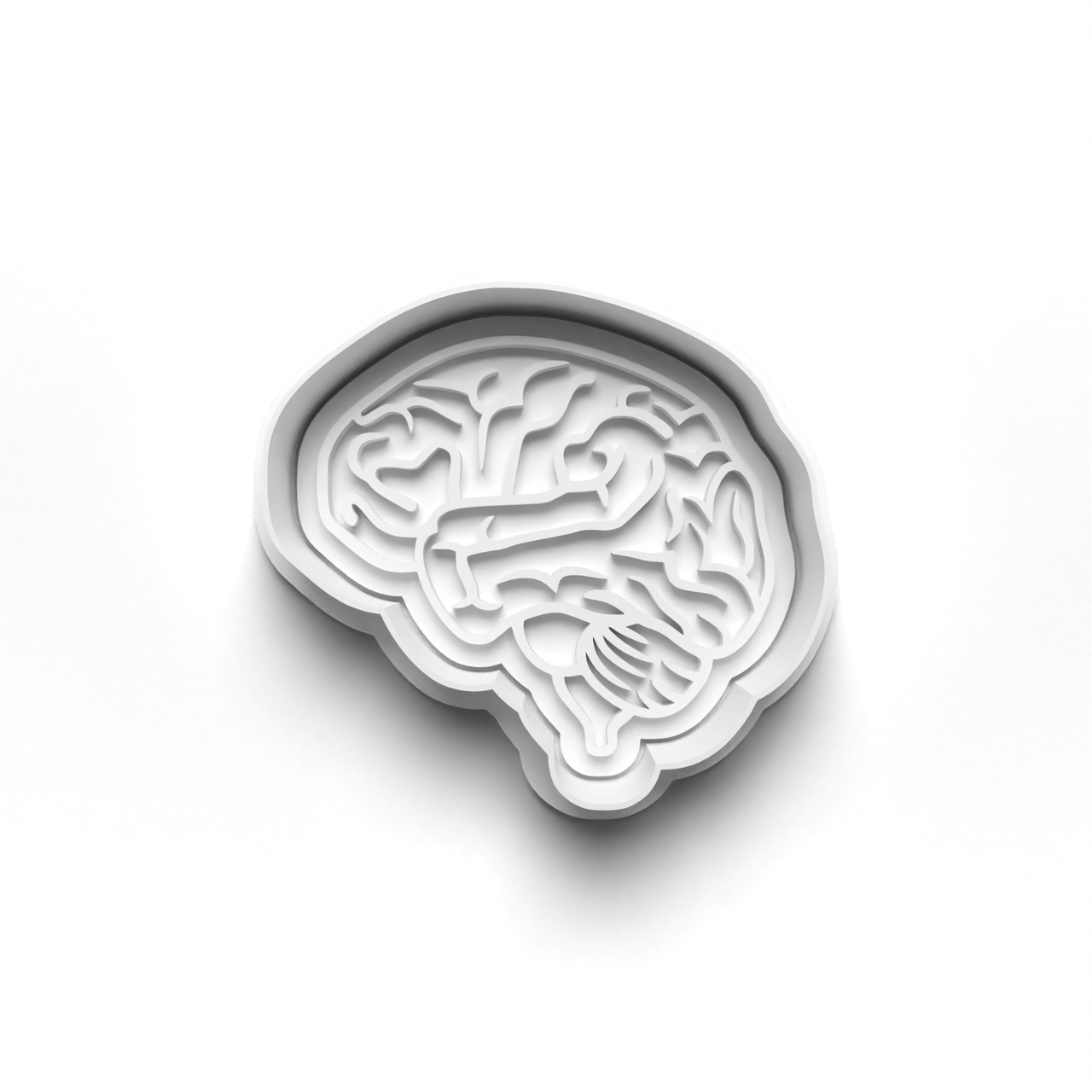Human Brain stamp and cookie cutter cc364 - Christines Molds