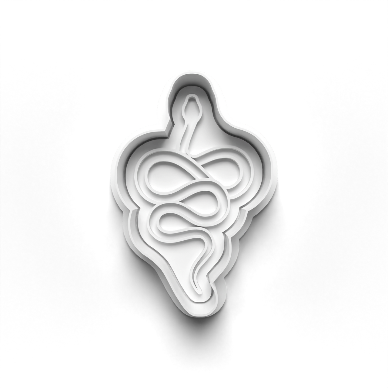 Snake stamp and cookie cutter cc395 - Christines Molds