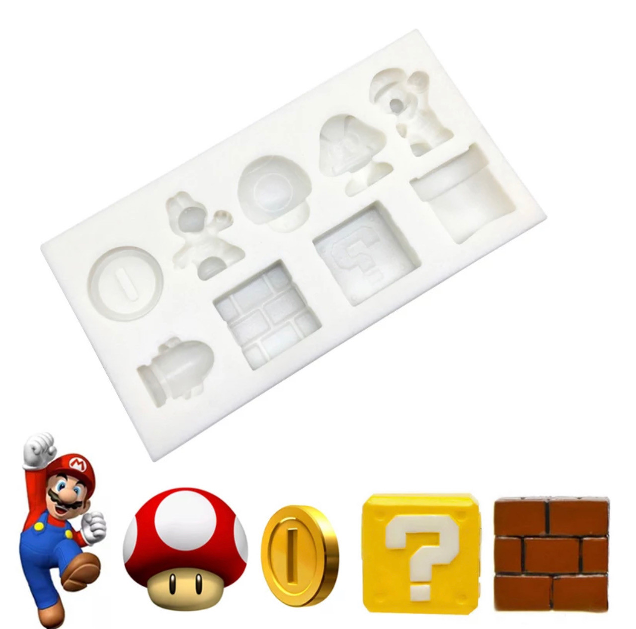 Mario Brothers Mold Set silicone - Christines Molds