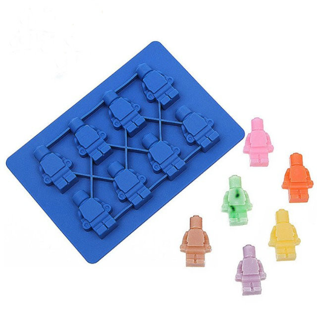 Lego Block Man 8 Cavity Mold - Christines Molds