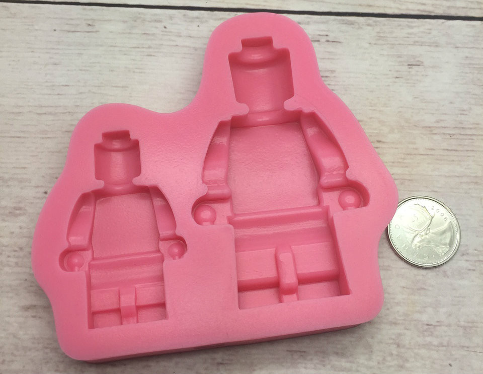 Lego Block Man 8 Cavity Mold - Christines Molds