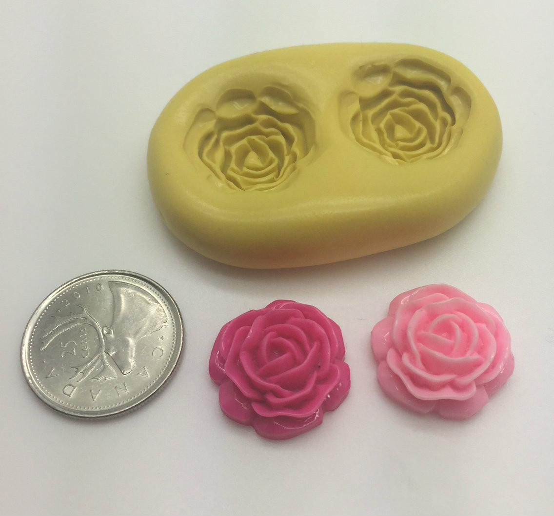 Rose with Stem Silicone Mold Set - Christines Molds