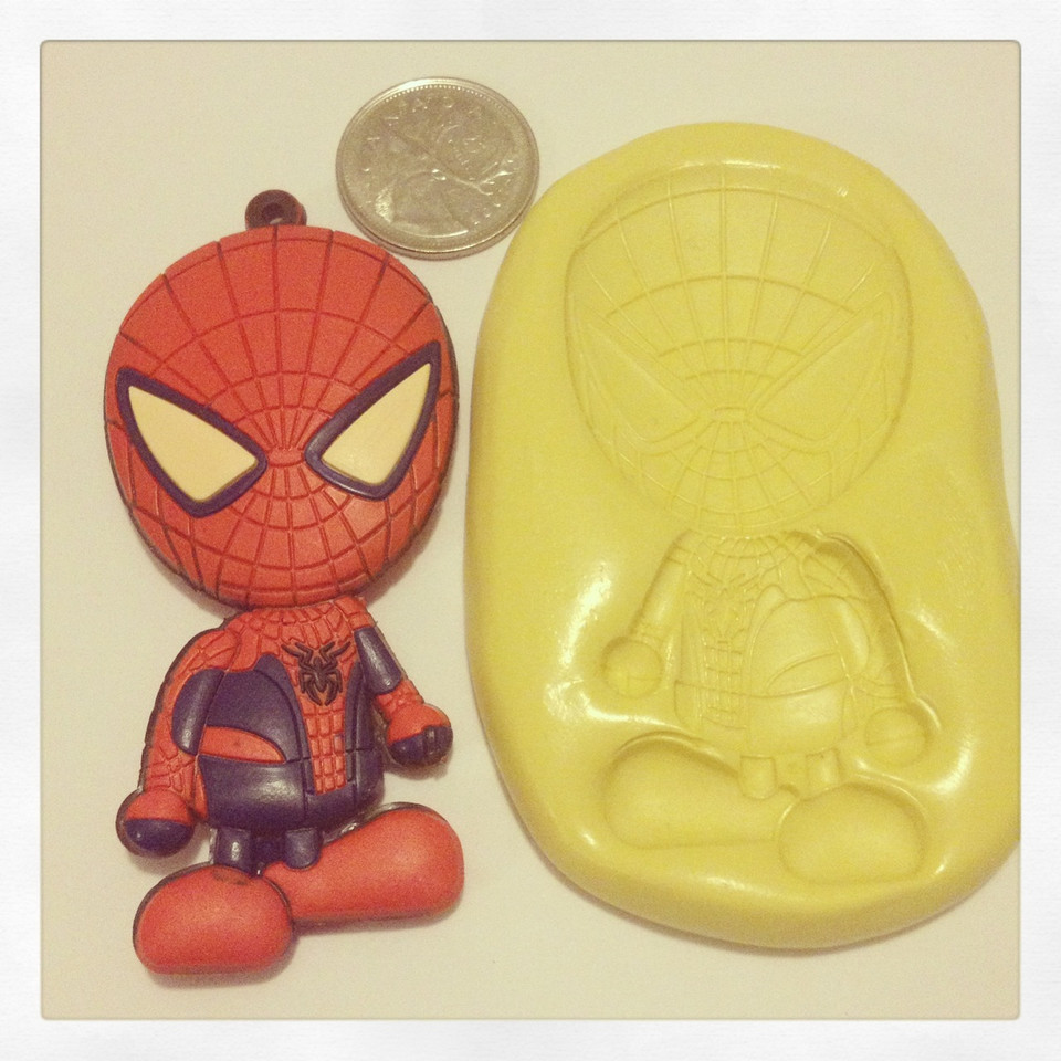 Mini Spider Man Mold Silicone - Christines Molds