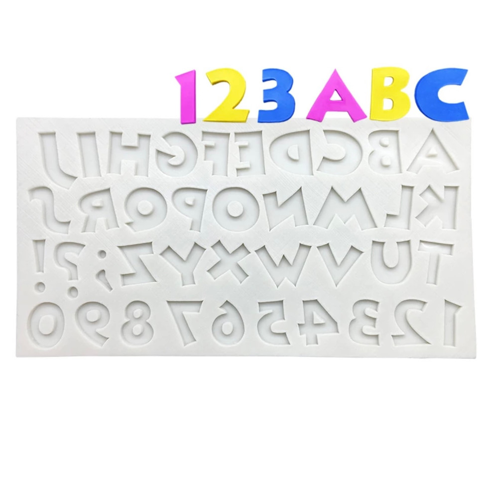 Alphabet Letter Silicone Mold Set - Christines Molds