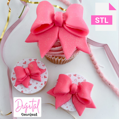 Bow cutter Set small med and large STL FILE - Christines Molds