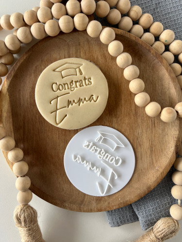 Custom Graduation Name mixed font Embosser 3" - Christines Molds