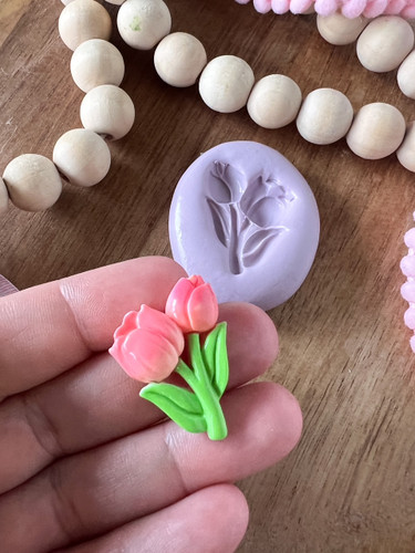 Tulip with stem Silicone mold - Christines Molds