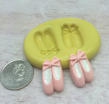 Ballet Shoe Slipper Silicone Mold - Christines Molds