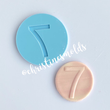 Number Seven Debosser 3" - Christines Molds