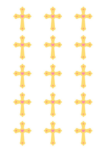 Cross edible image Em325 - Christines Molds