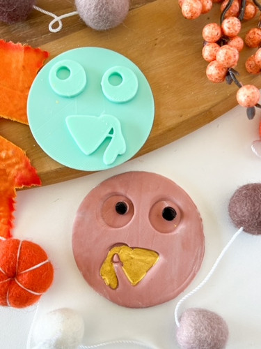 Turkey Face cookie embosser press - Christines Molds