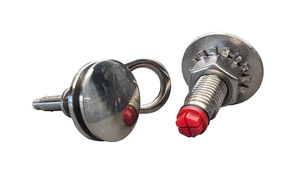 MasterCraft Round Click Release Fender Clip - 2pc Set - NO LOGO (554030A)