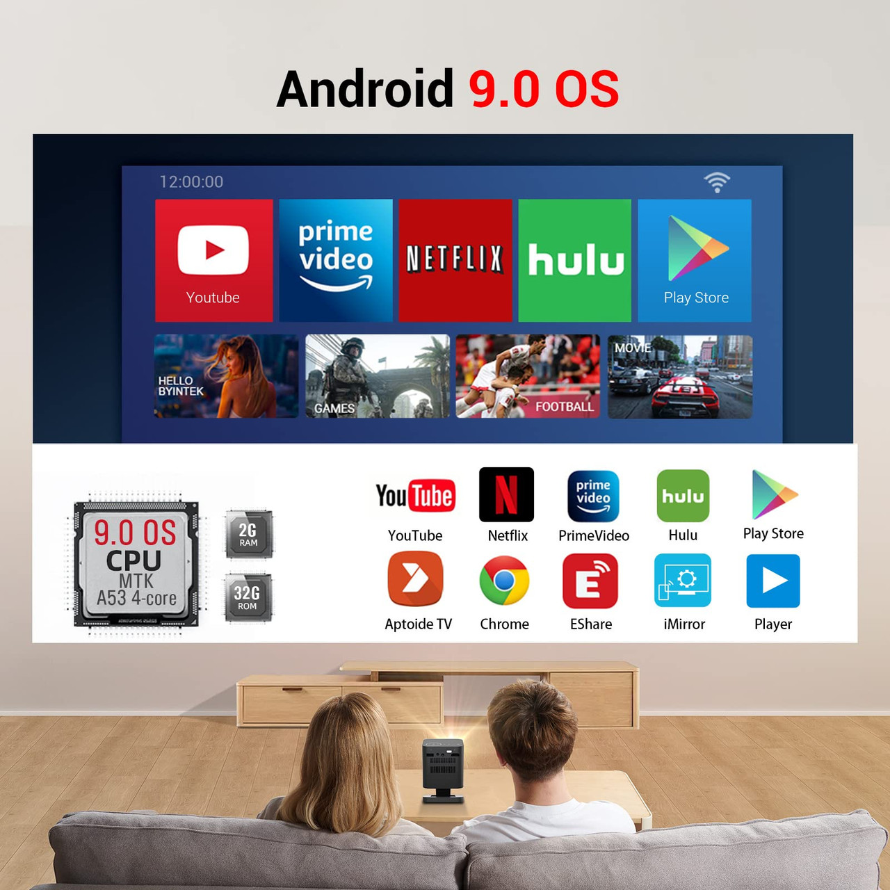 OMRAY S1 Smart Projector