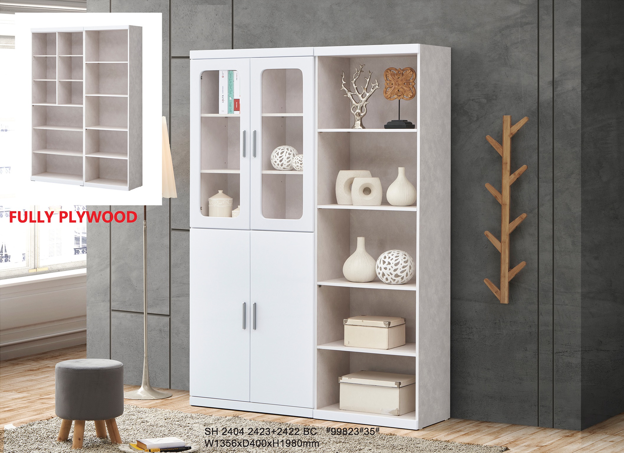 Paloma III Book Cabinet