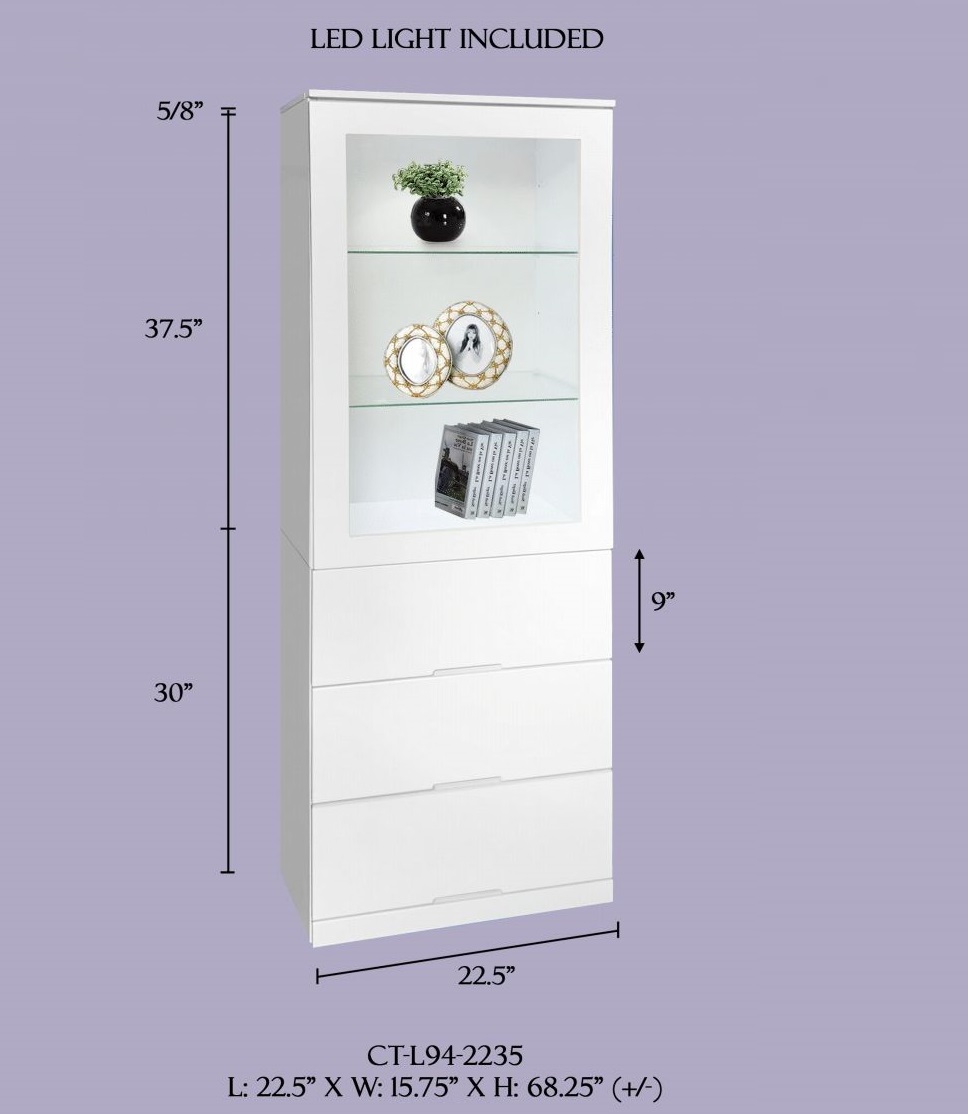 Vicky I Display Cabinet - En Decor Furniture