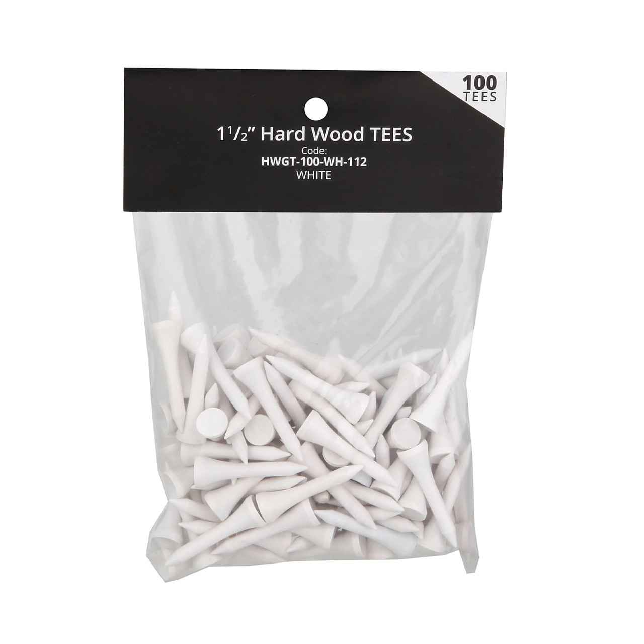 Premium Hard Wood Golf Tees - 100 Count - The GolfWorks