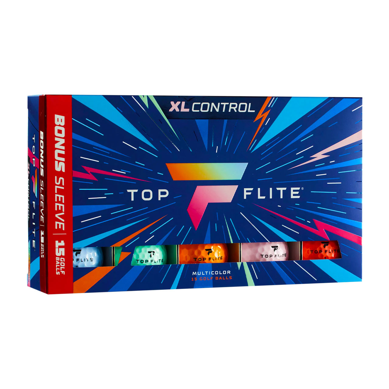 Top Flite 2025 XL Control 15 Ball Pack - TFB0050 - The GolfWorks