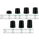 .370" Parallel Iron Ferrules - Black - The GolfWorks