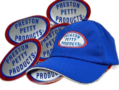 Preston Petty embroidered baseball hat blue - Preston Petty Products, llc