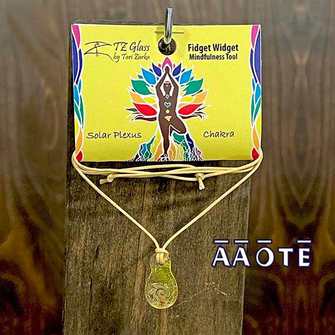 Chakra Rainbow Tiny Fidget Widget Necklace