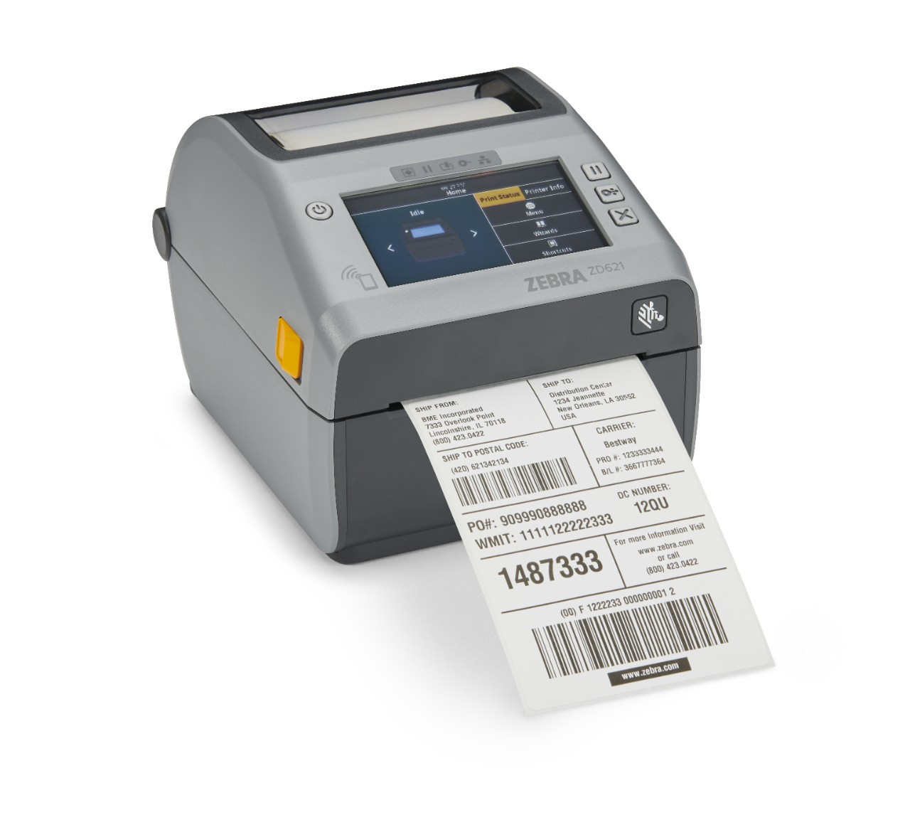 Zebra ZD621R Thermal Transfer Desktop RFID Barcode Label Printer ...