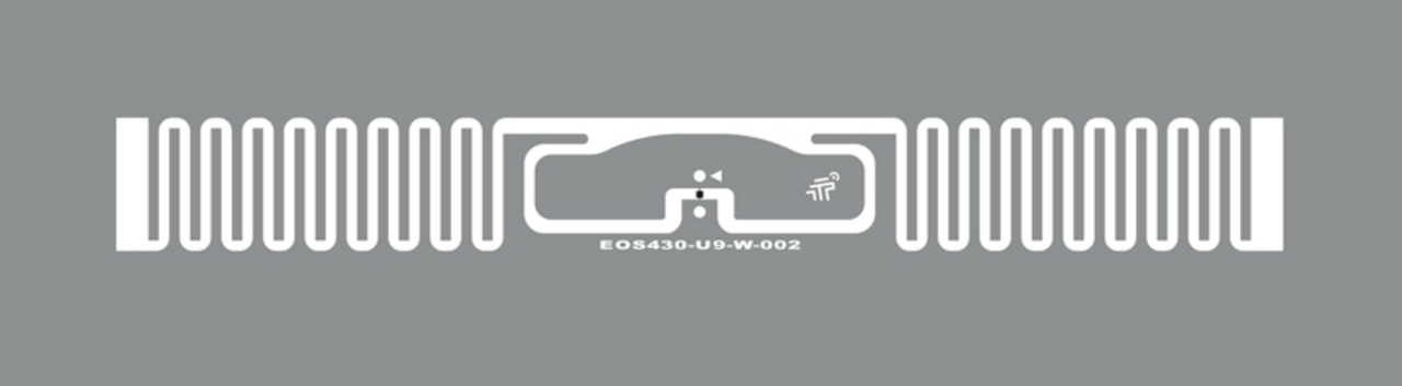 Tageos EOS-430 RFID Paper Tag | NXP UCODE 9 | 74 x 17 mm | Atlas RFID