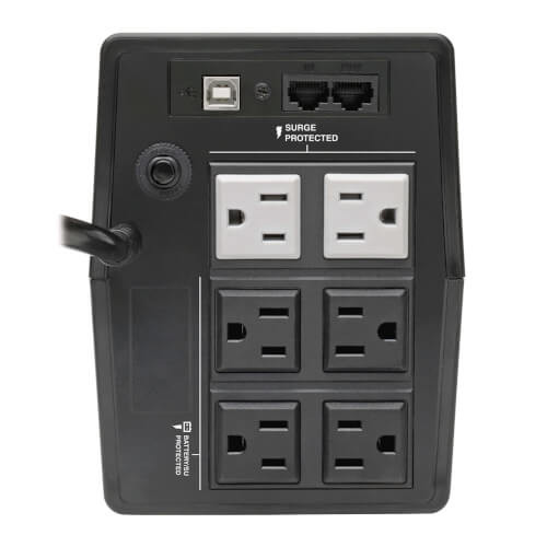Eaton Tripp Lite OMNI700LCDT 700VA Line-Interactive Tower UPS ...