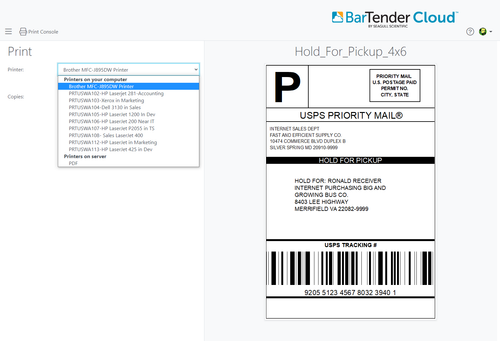 BarTender Cloud - Essentials | atlasRFIDstore