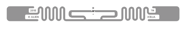 Alien Squiggle RFID White Wet Inlay (ALN-9640, Higgs-3)