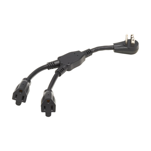 Eaton Tripp Lite P024-001-15D-2 15A 1 ft Extension Cord Y Splitter ...