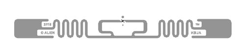 Alien Squiggle RFID Clear Wet Inlay (ALN-9940, Higgs-9)