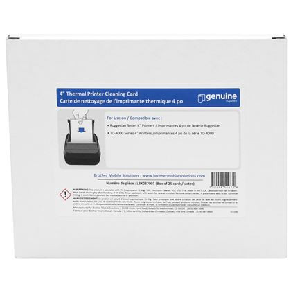 Brother 4" x 6" Printhead Cleaning Sheets | For RuggedJet, TD-4 ...