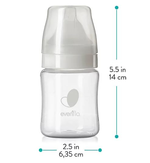 Evenflo Balance + Bottles Wide Neck 5oz, Slow Flow Nipple - Lactation Hub