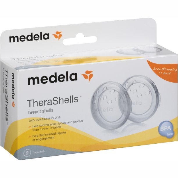 Medela TheraShells Breast Shells, Protect Sore, Flat, or Inverted ...