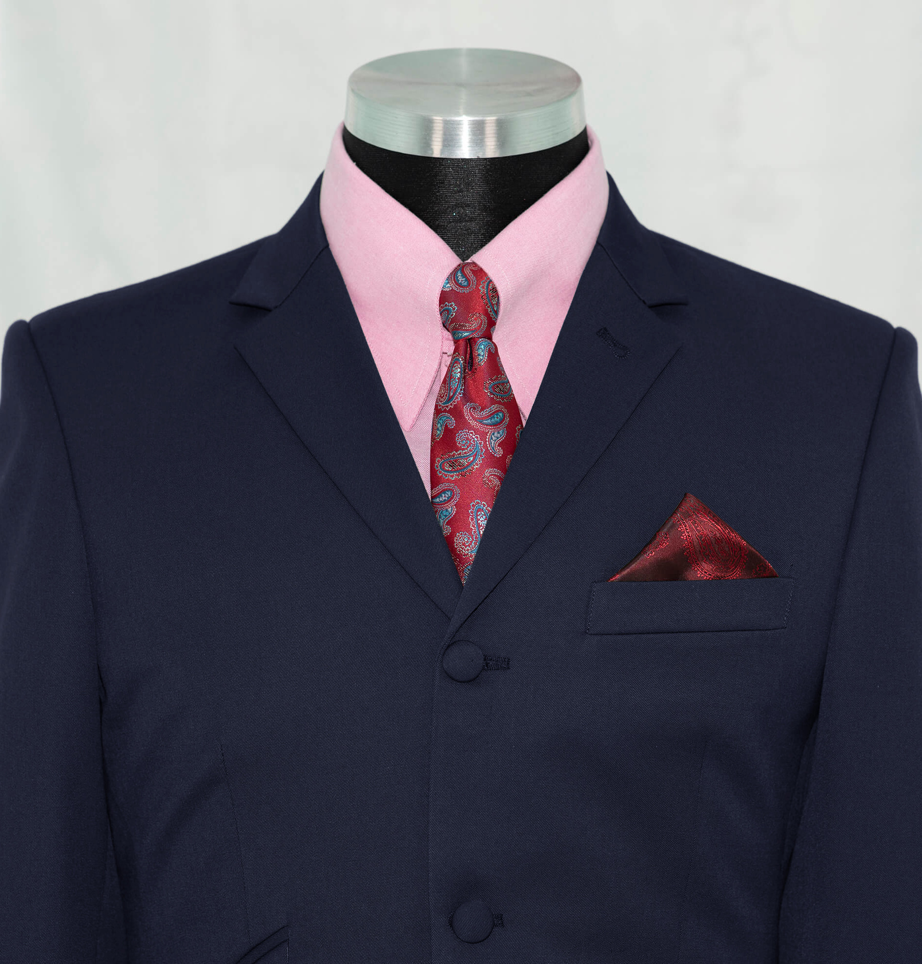 Cashmere wool Gordon Waller classic navy blue mod suit