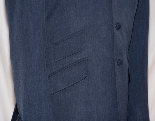 Charlie watts king blue mod 3 button mos suit 1960's