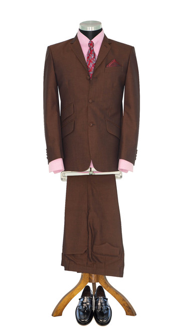 Two tone suit I 1960's mod and retro style 3 button wine and blue two ...
