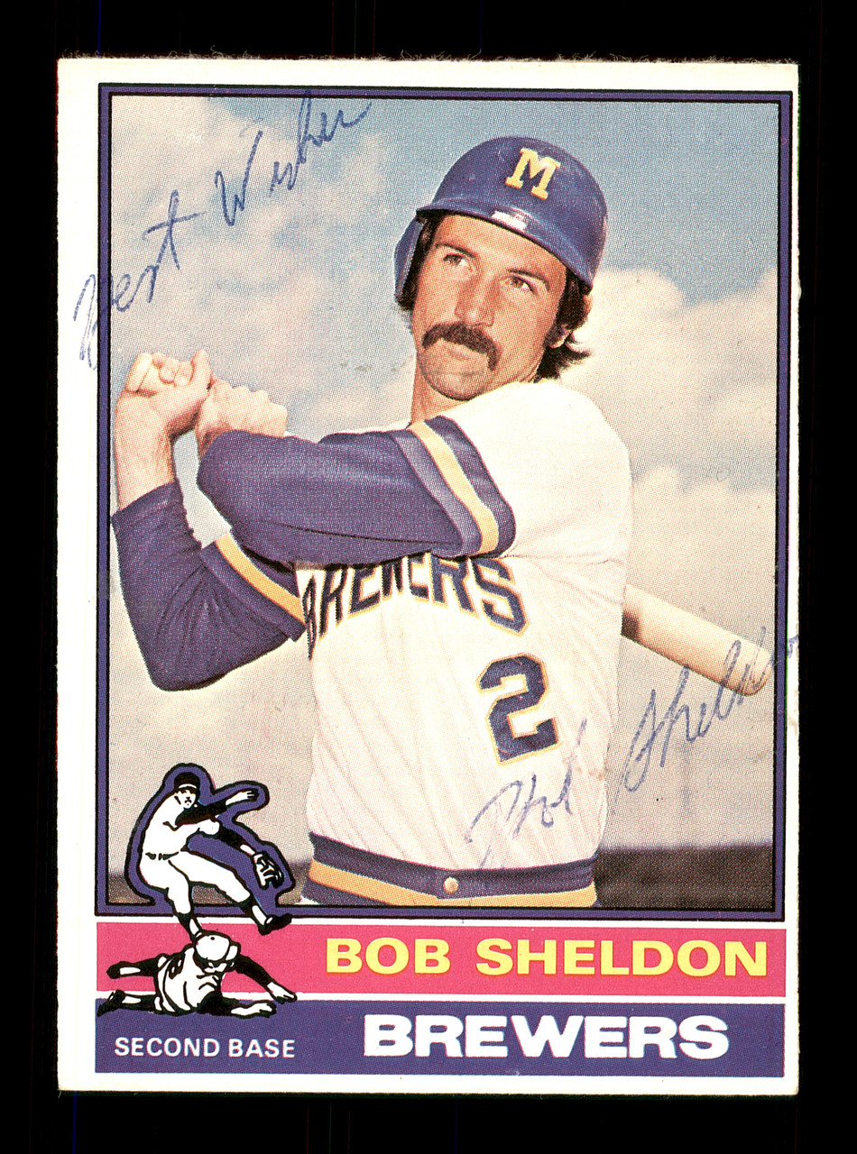 Bob Sheldon Autographed 1976 O-Pee-Chee Card #626 Milwaukee Brewers ...
