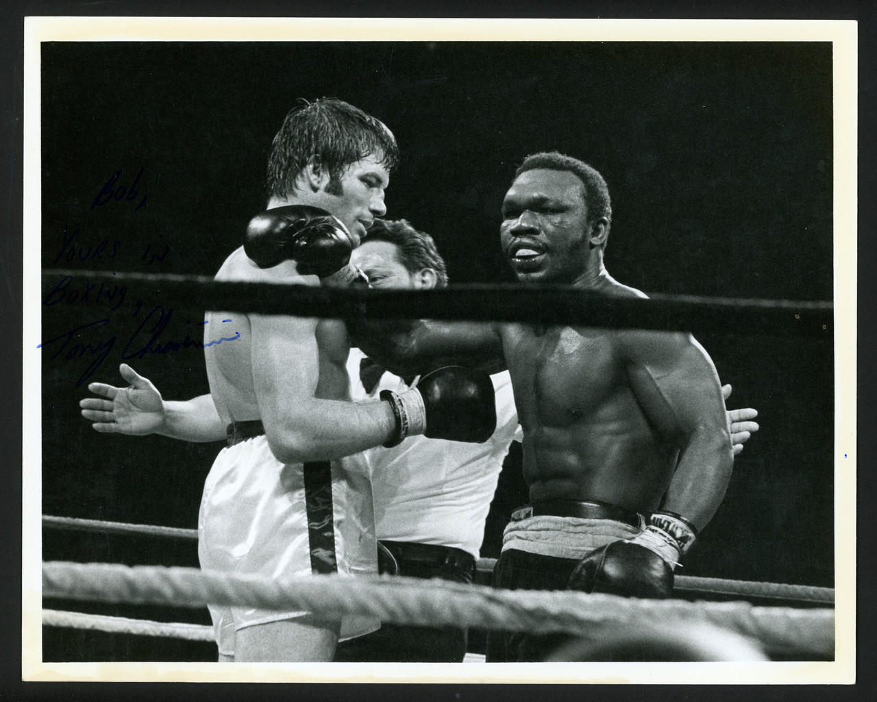 Tony Chiaverini Autographed 8x10 Photo Boxer "To Bob" SKU #179798 ...