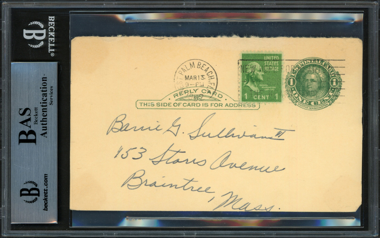Sam Zoldak Autographed 3.25"x5.25" Government Postcard Cleveland ...