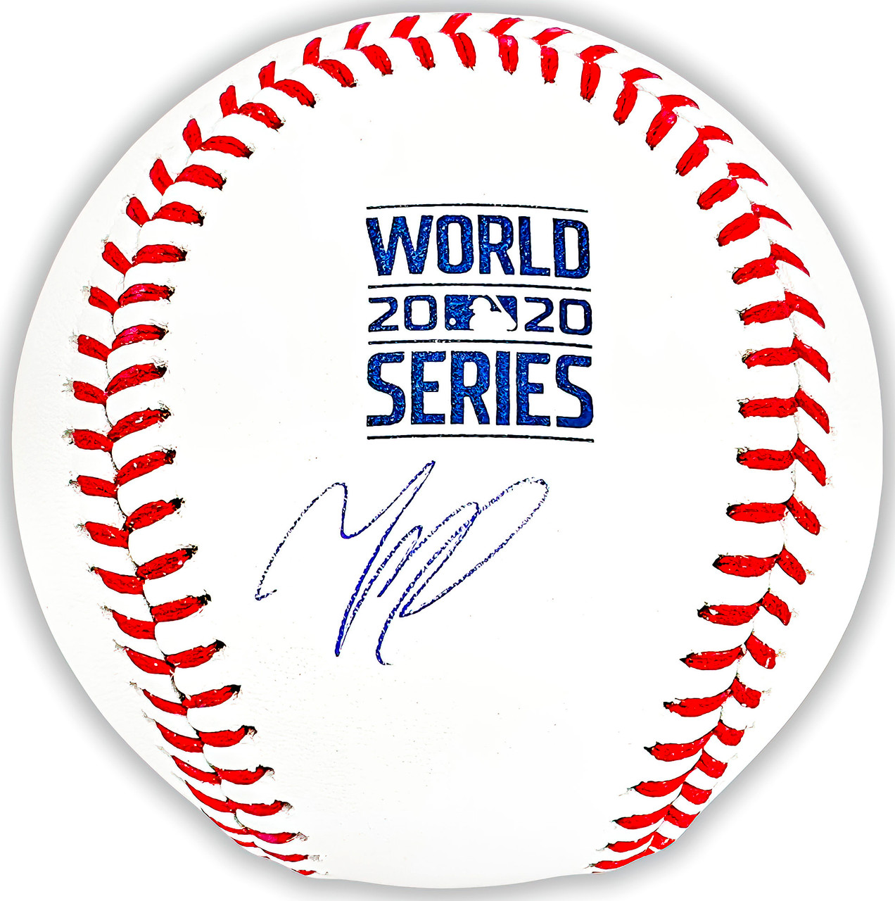 Mookie Betts Autographed Official 2020 World Series Logo MLB Baseball ...